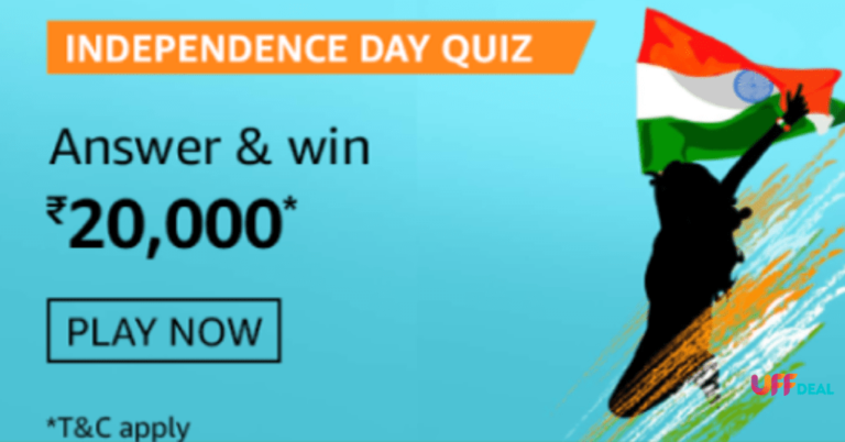 Amazon Independence Day Quiz Answers | Win ₹20,000 Amazon Pay Balance